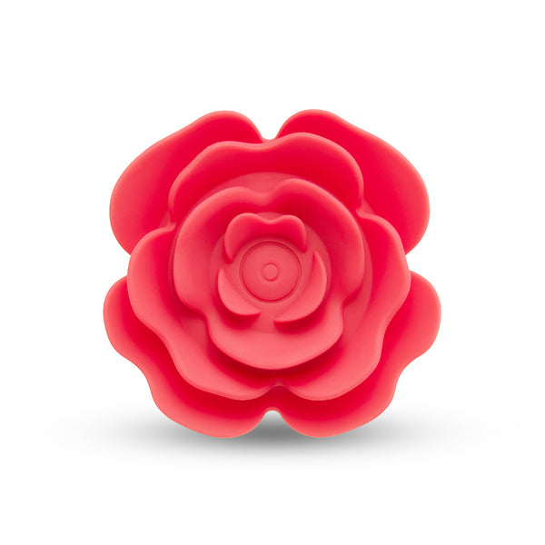 3.5" Vibrating Rose Butt Plug